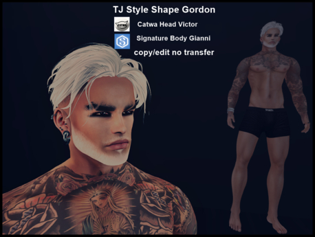 Second Life Marketplace - TJ Style Shape Gordon